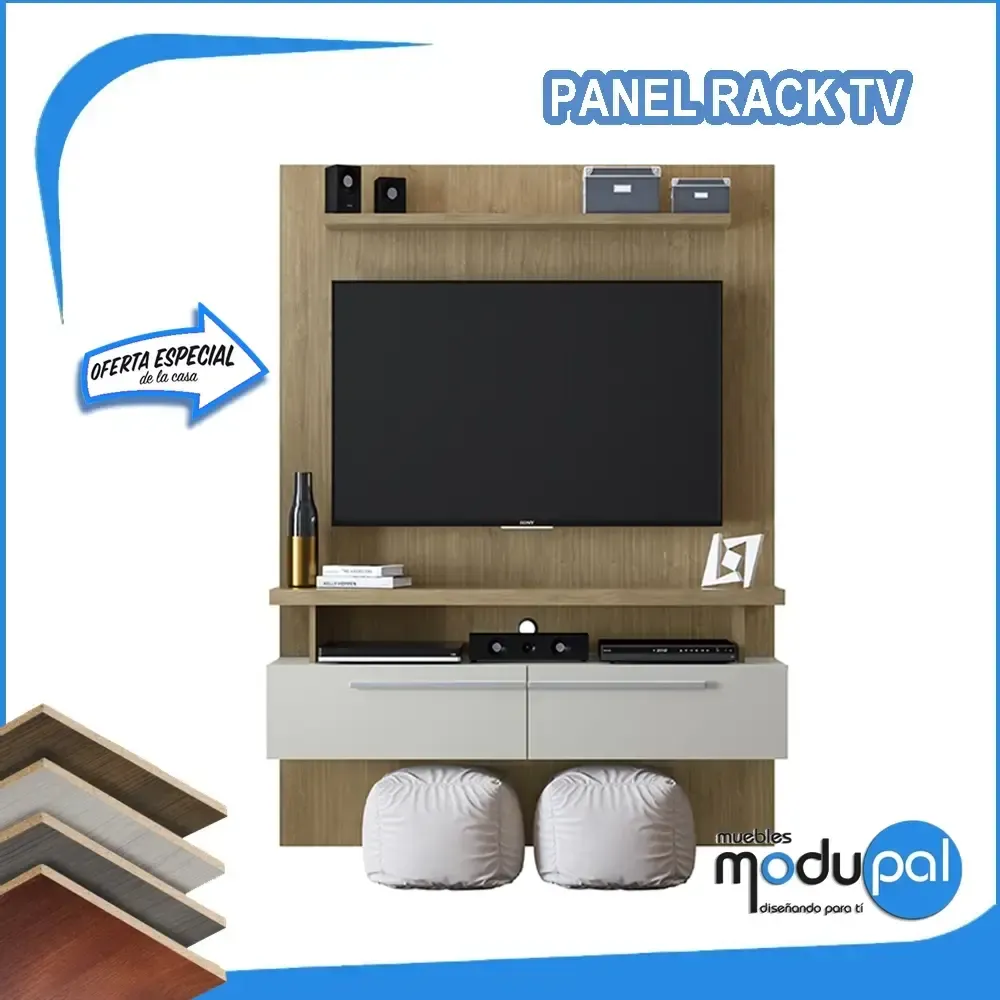 PANEL RACK PARA TV HASTA 60" en Lima
