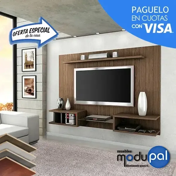 PANEL RACK PARA TV HASTA 50" en Lima