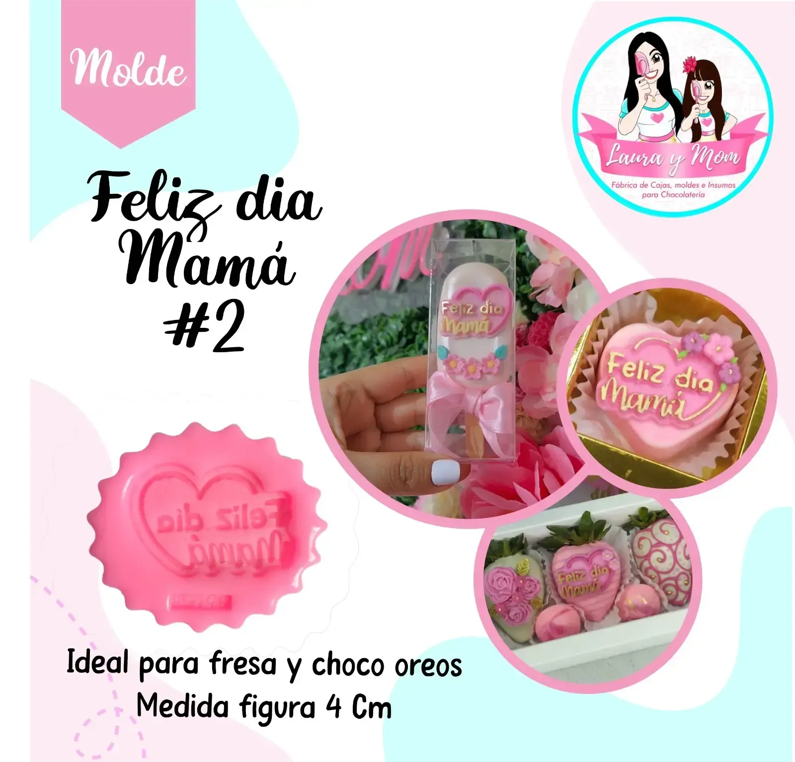 Molde feliz día mamá #2 en Bogotá en Bogotá