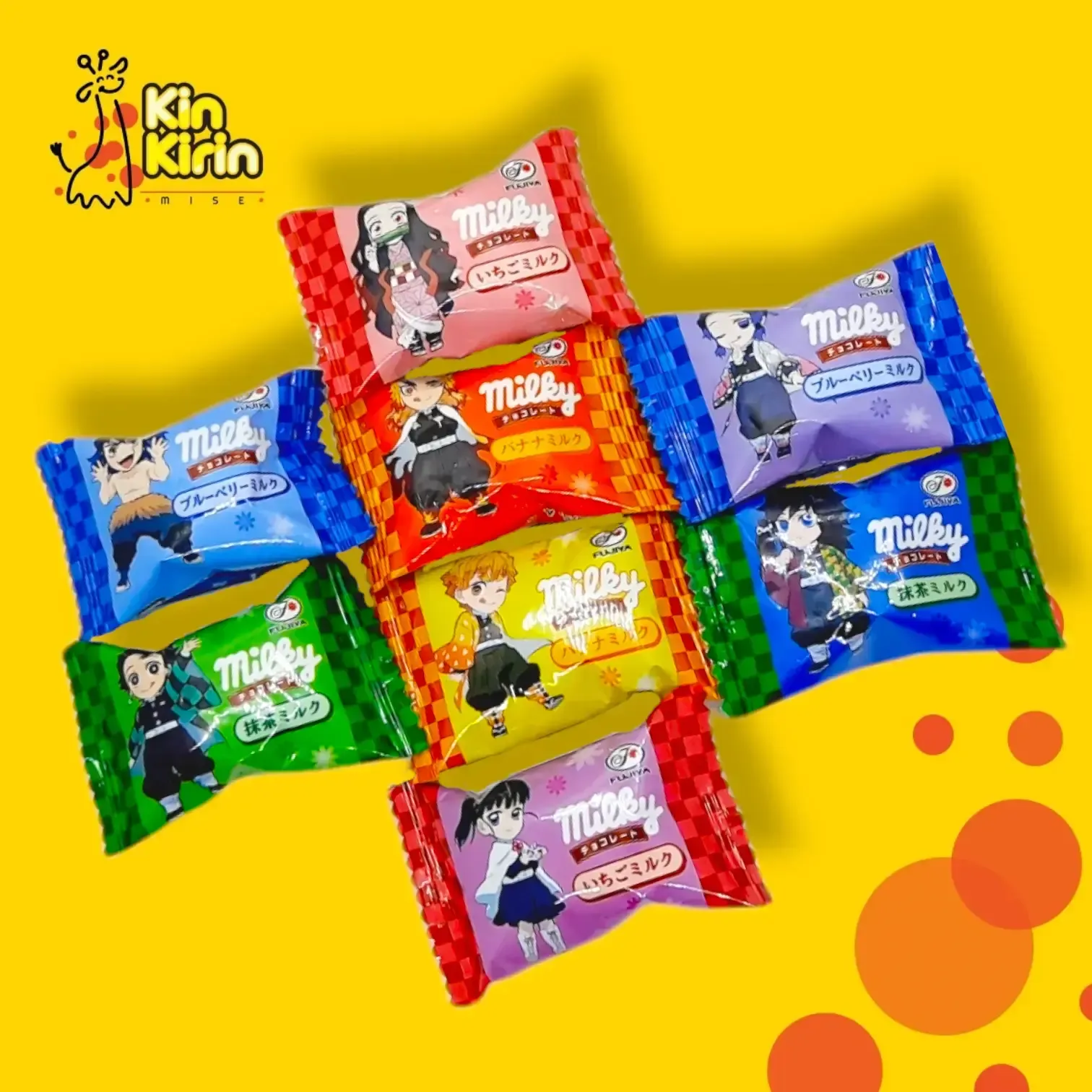 Chocolate Milky relleno de crema de leche matcha, fresa, banana y ...