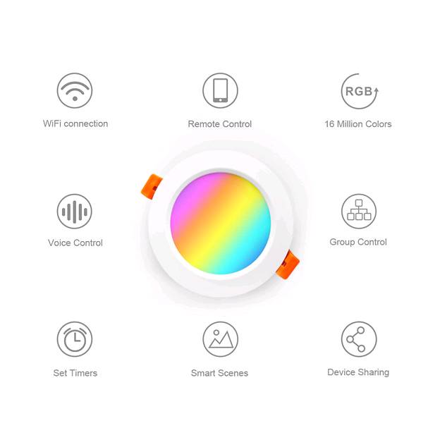 Lámpara LED Empotrable Tuya Smart en San Vito