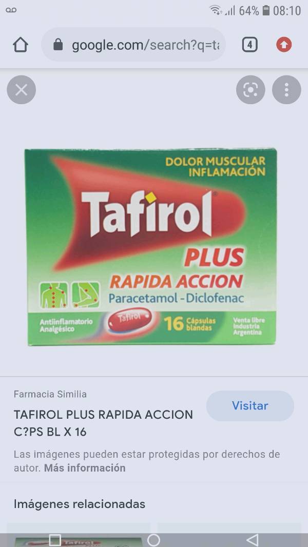 Tafirol plus x 16 x1 en Goya
