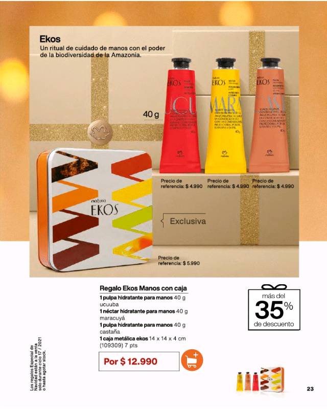 Kit Crema Manos EKOS 40g en Concepción