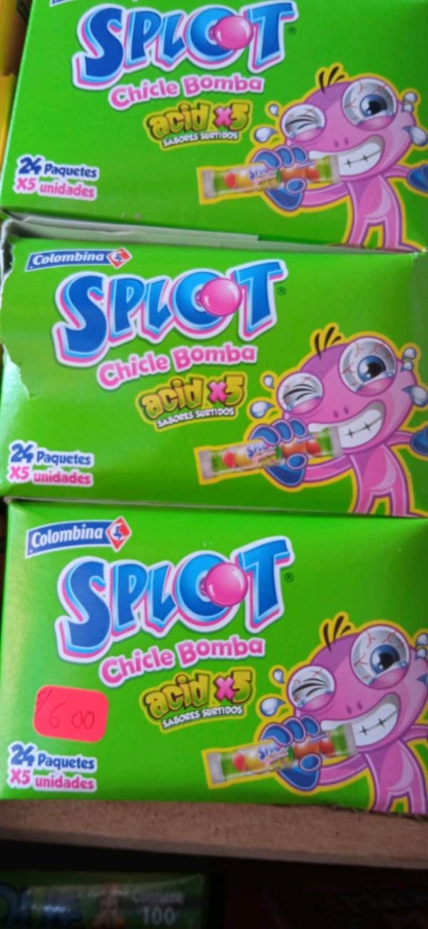 Chicle ácido Splot x24 unid en Lima