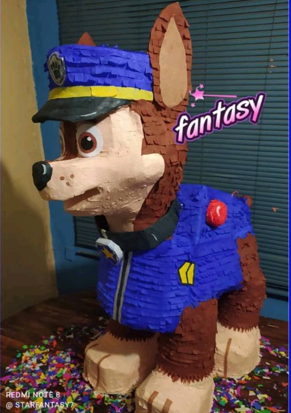 Piñata Chase Paw Patrol en Chacao