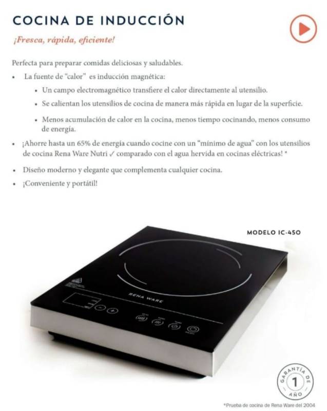 Cocina de Inducción IC-440 en Puerto Carreno