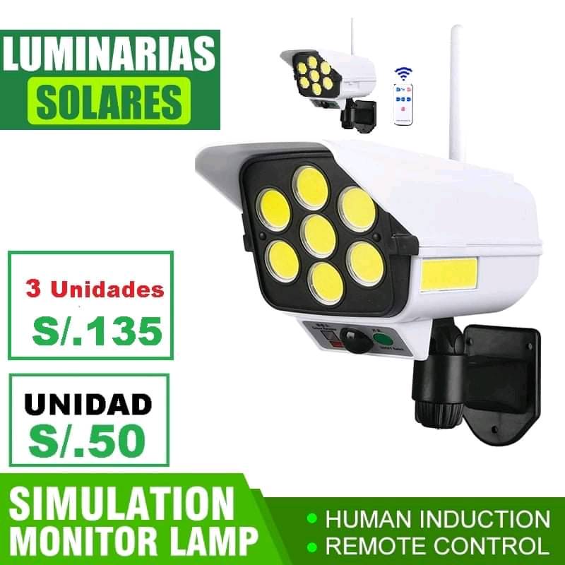 Luminaria Solar tipo cámara en Ica