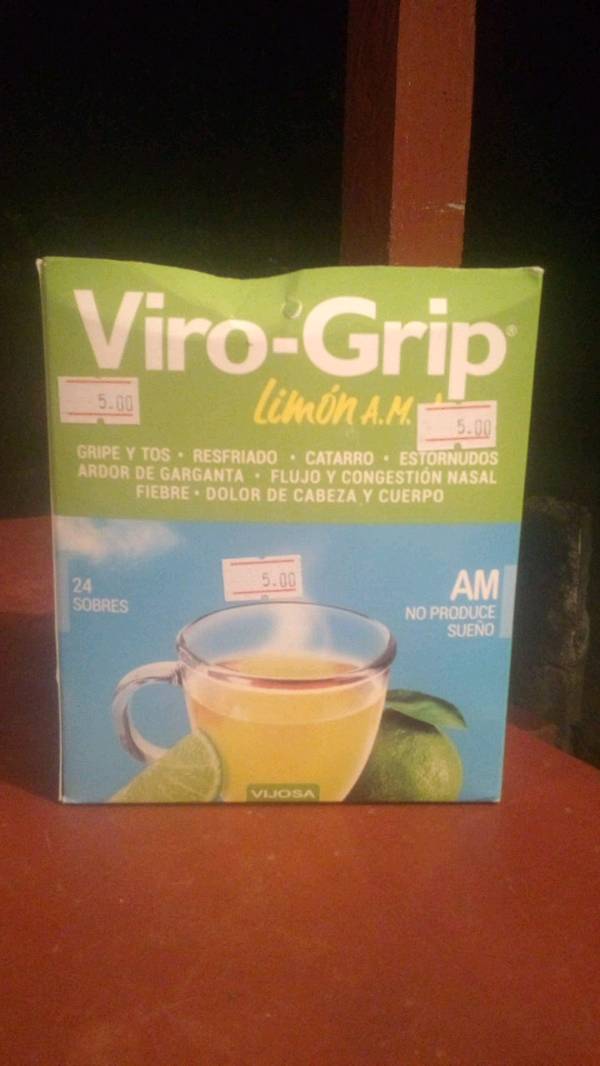 Viro-Grip dia polvo en Guatemala