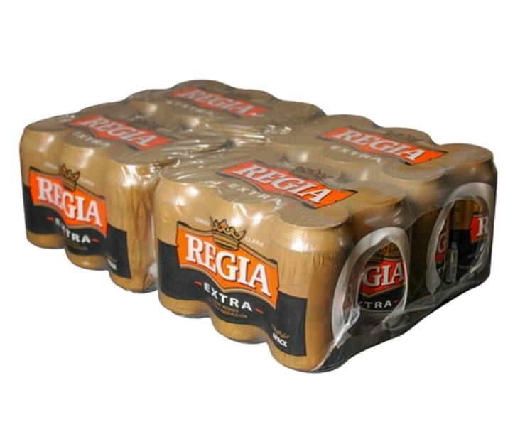 Cerveza Regia 12oz. lata en San Salvador