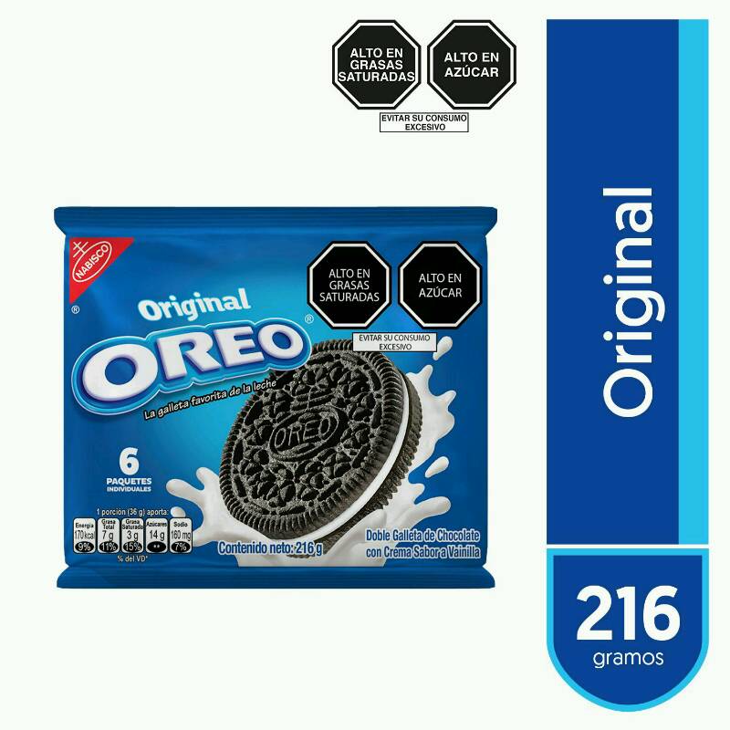 Galleta OREO Original 216gr PACK 6 UND en Tocache