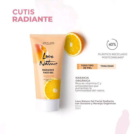 Gel radiante love Nature (todo tipo de piel) en Lima