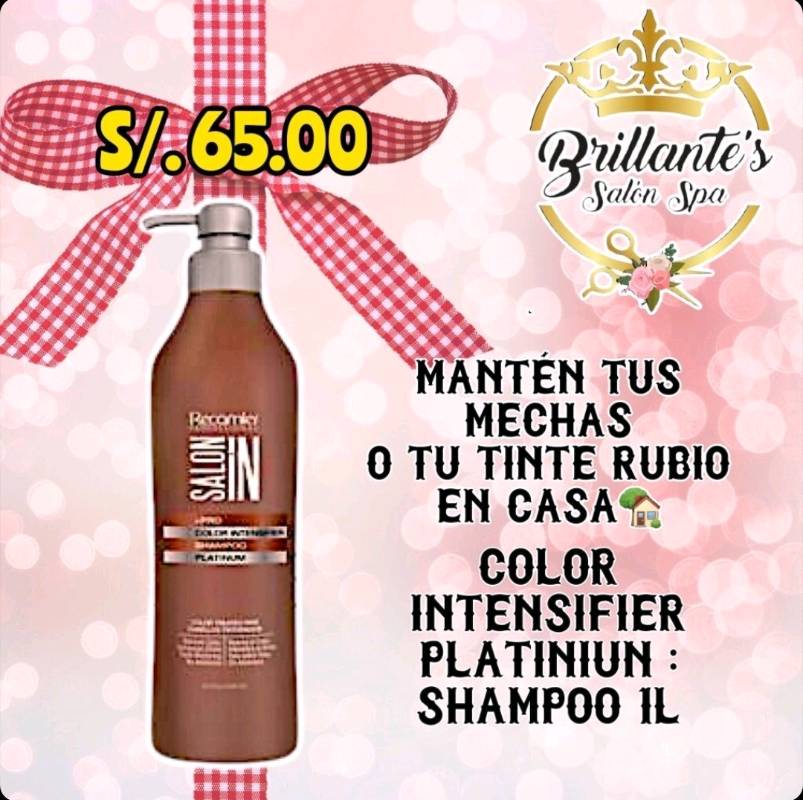 Shampoo Color Intensifier 1l Salonin Recamier Profesional en Lima