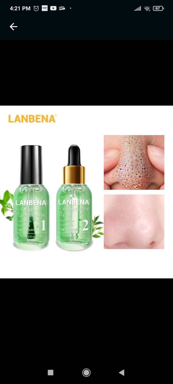 Kit de Extractor de espinillas puntos negros líquido Lanbena en Chacao