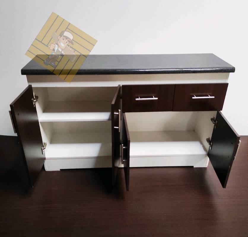 Mueble base color coigue chocolate en Concepción