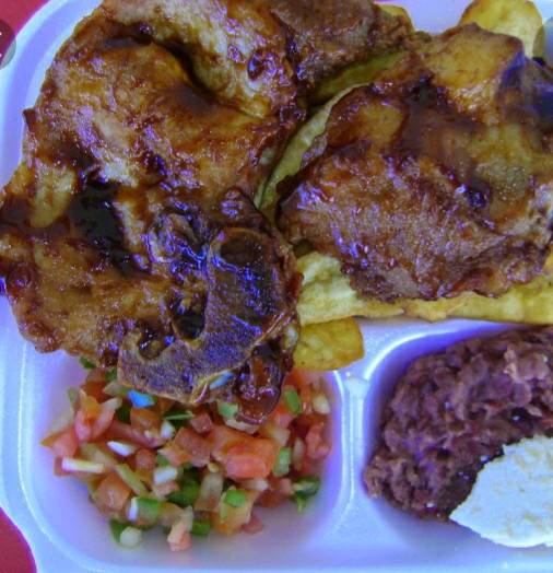 Chuleta de Cerdo en La Ceiba