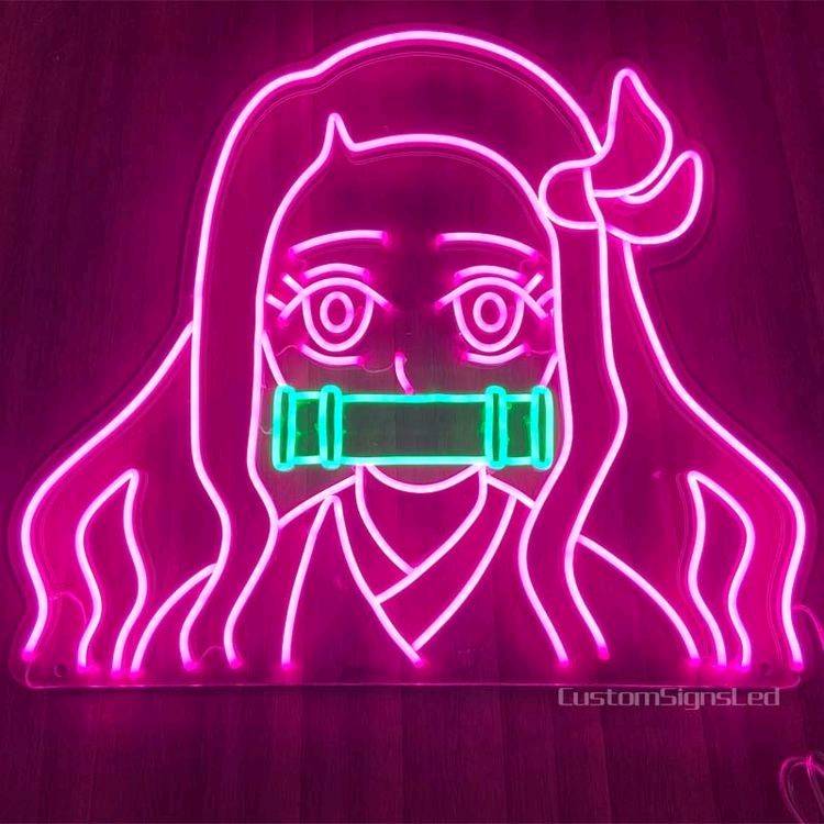 Lámpara Neón Nezuko en Mazatlan