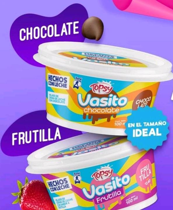 Helado Vasito Frutilla en Cuenca