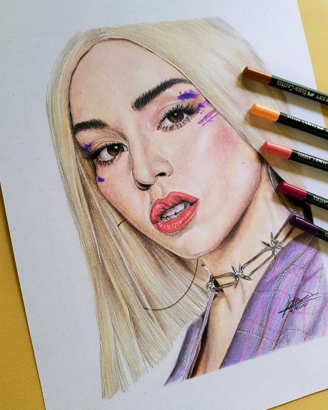 Dibujo AVA MAX en Panamá