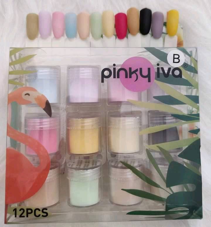Acrilicos Pinky Iva 12pzas en Mérida