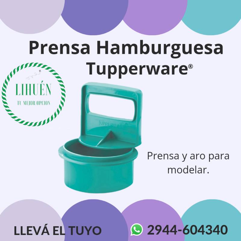 Prensa Hamburguesas - Tupperware. en San Carlos de Bariloche