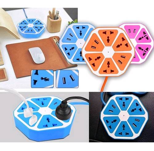 Regleta Hexagonal Con Puertos USB en Guayaquil