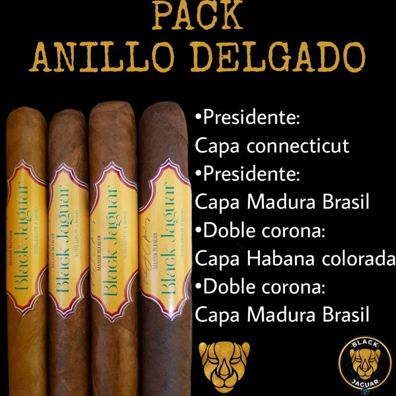 Pack Puros Black Jaguar Anillo Delgado en Piedecuesta