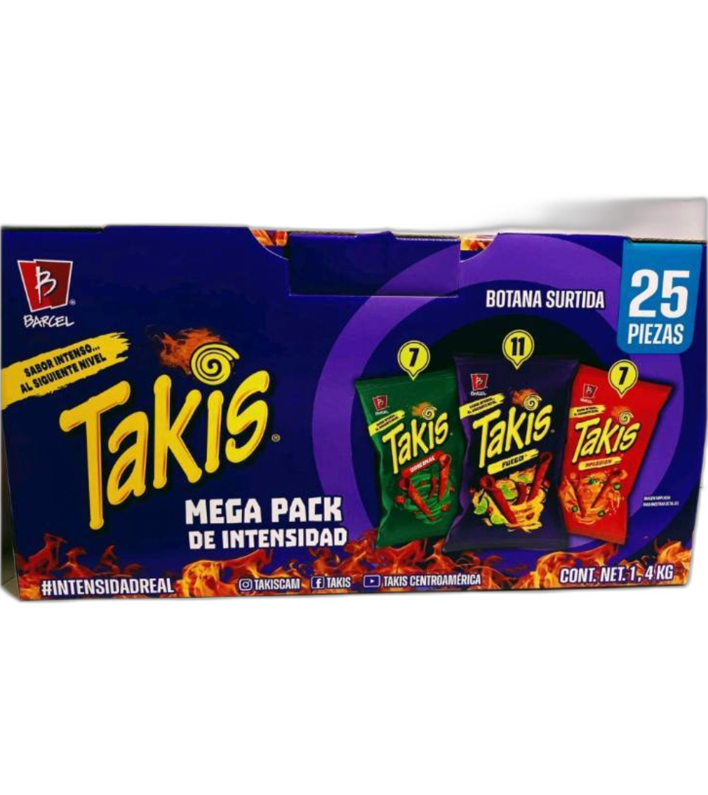 Takis mega pack surtido 25 unidades en San Salvador