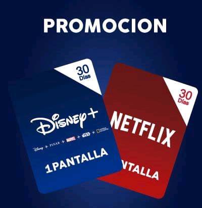 Combo Disney Plus + Netflix por 30 días en San Pedro Carcha