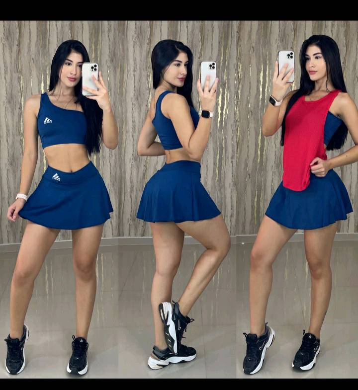 Conjunto 3 piezas en falda short en Cali