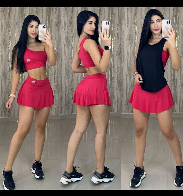 Conjunto 3 piezas en falda short en Cali