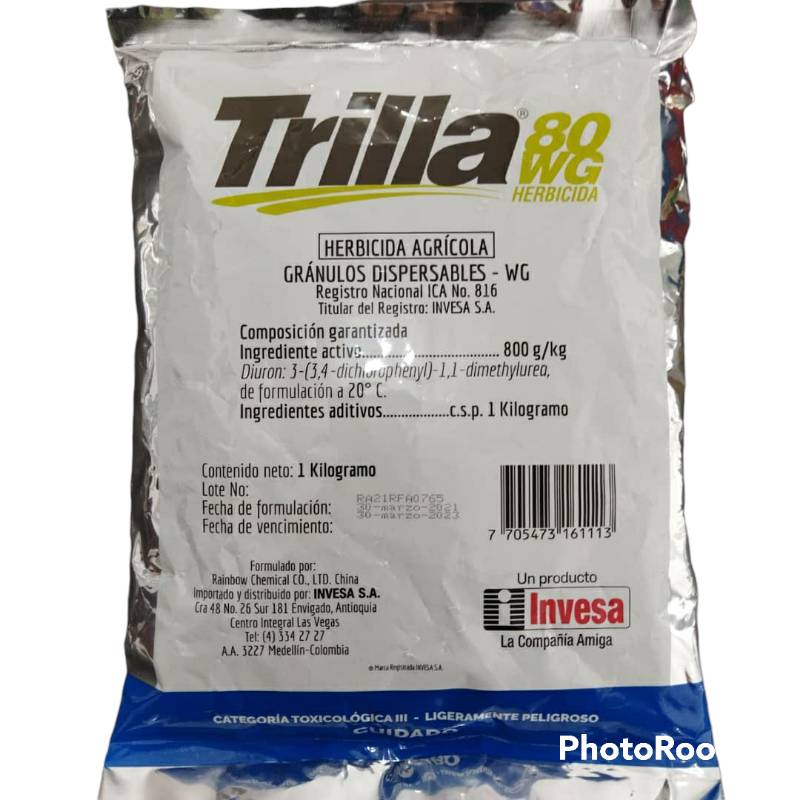 Trilla kilo herbicida polvo en rubio