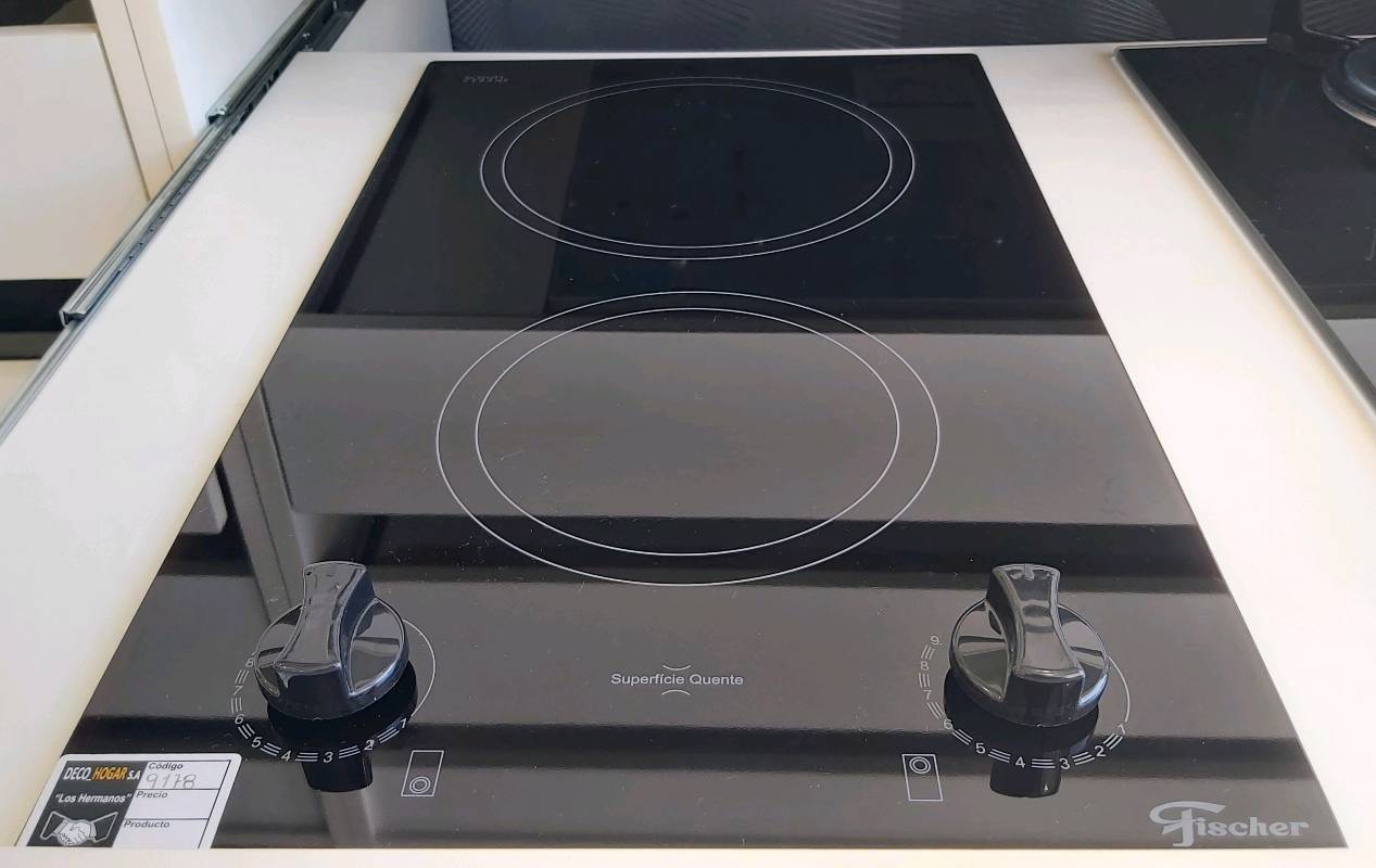 COCINA FISCHER ANAFE 2 HORNALLAS ELECTRICAS, MESA VITROCERAMICA en ...