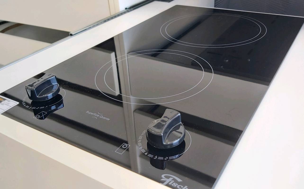 COCINA FISCHER ANAFE 2 HORNALLAS ELECTRICAS, MESA VITROCERAMICA en ...