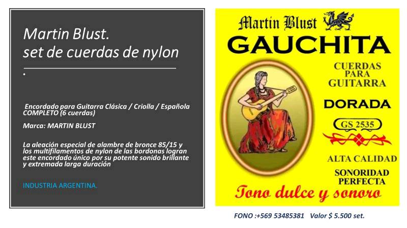 Cuerdas de nylon para guitarra clásica en Santiago