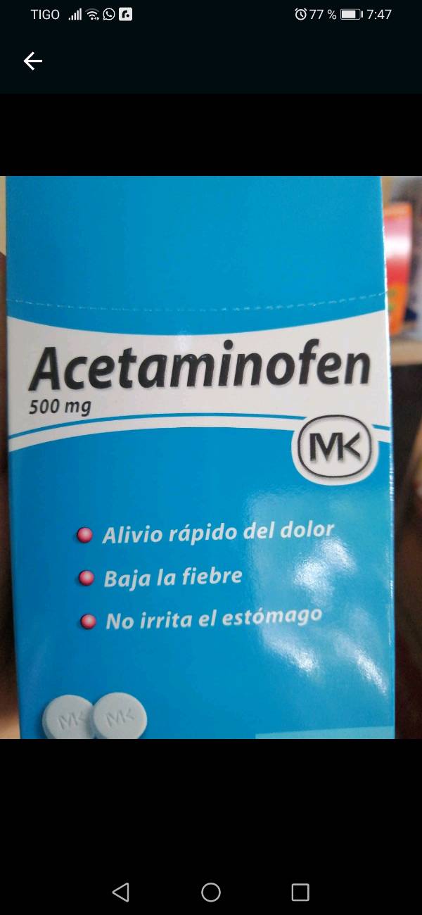 Acetaminophen MK en San Pedro Sula
