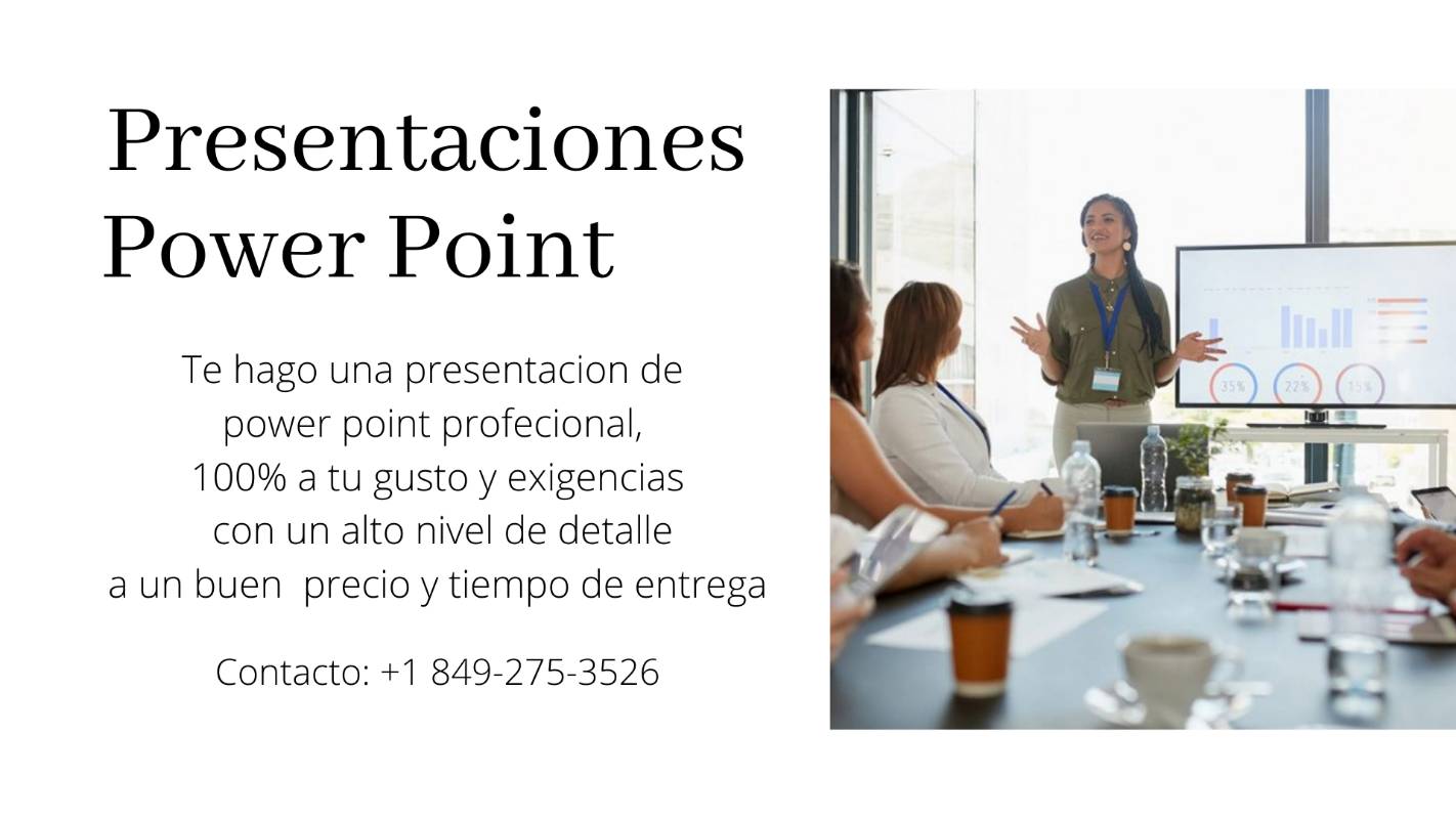 Trabajos de power point en Santo Domingo