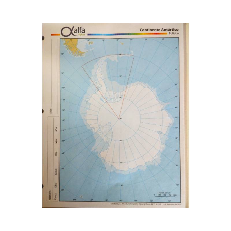 MAPA N°3 POL ANTARTICO COD.702 en Tacuarendi Provincia de Santa Fe
