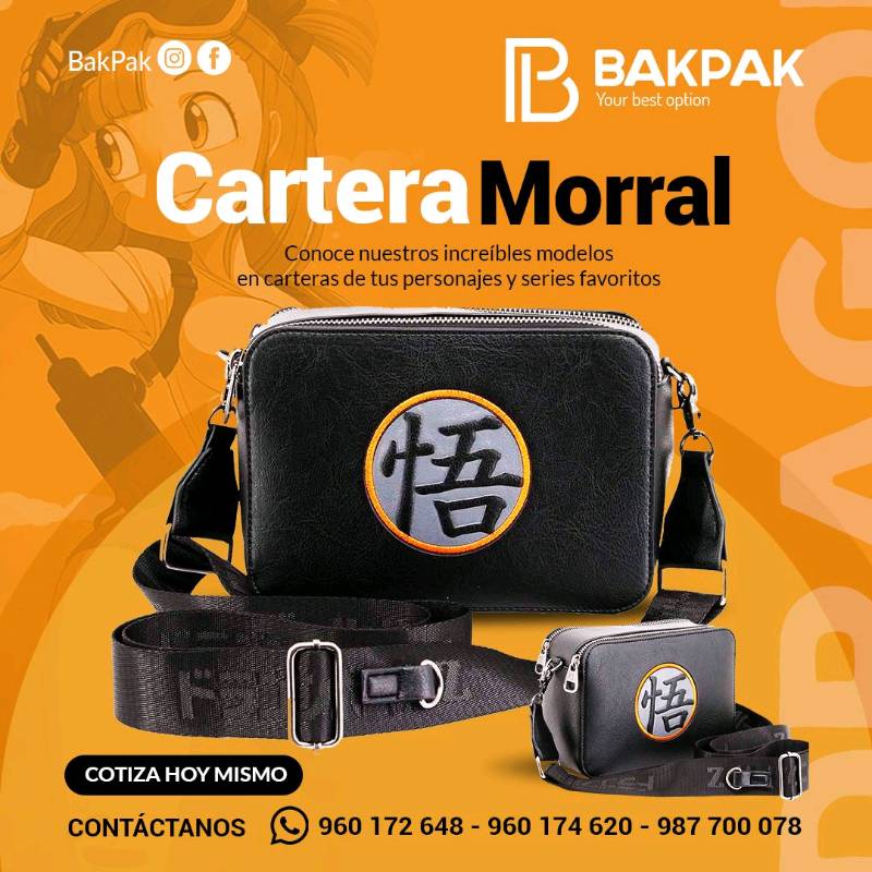 Cartera morral GOku en Lima