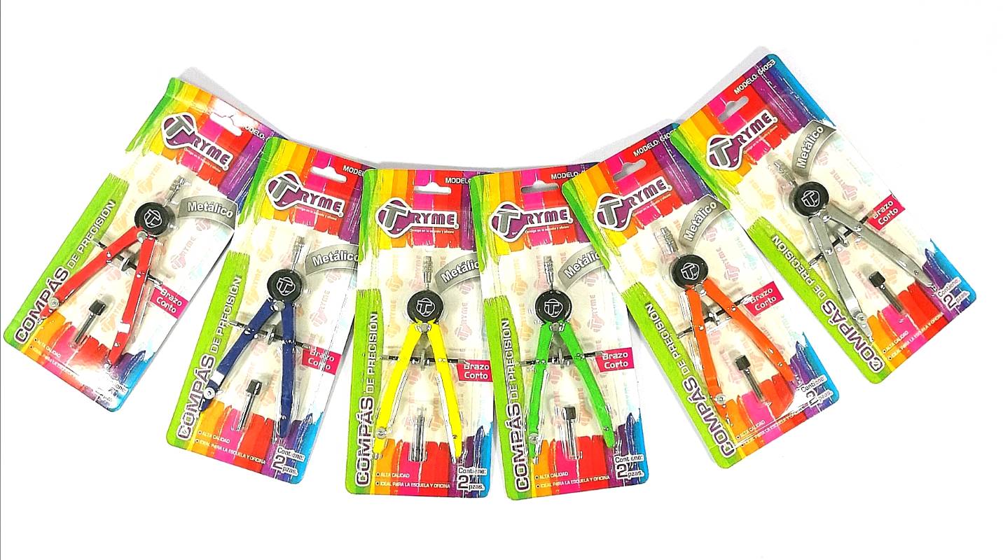 Compás de precisión tryme metálico (con brazo chico) en Mexico City