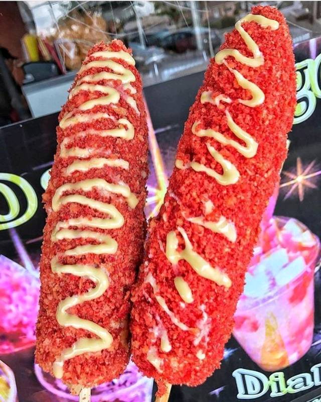 Esquites (elotes) tipo mexicanos en Alajuela