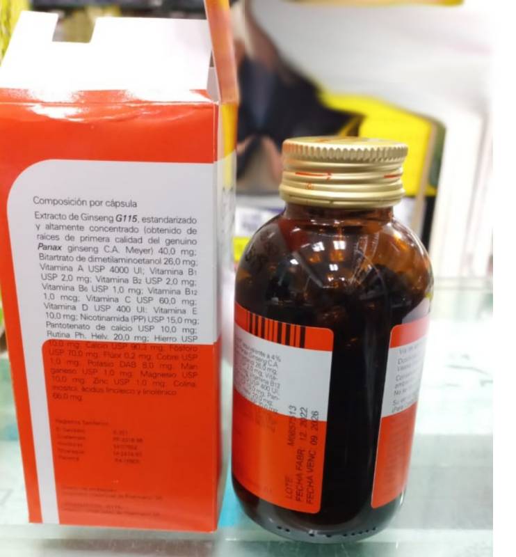 Geriatric pharmaton frasco por 100 cápsulas original suizo en Bogota