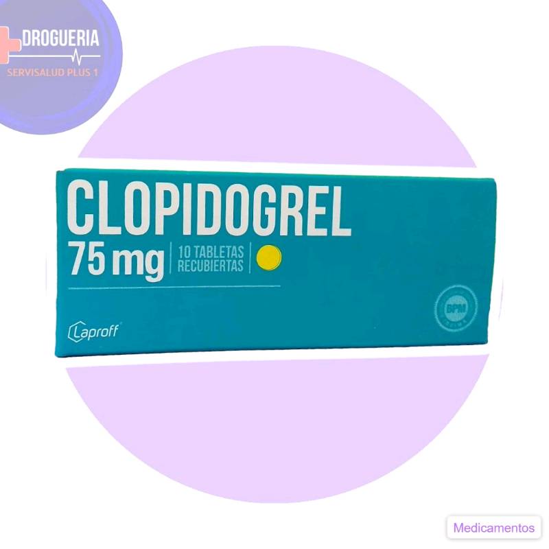 Clopidogrel 75mg caja x 10 tabletas en Cali