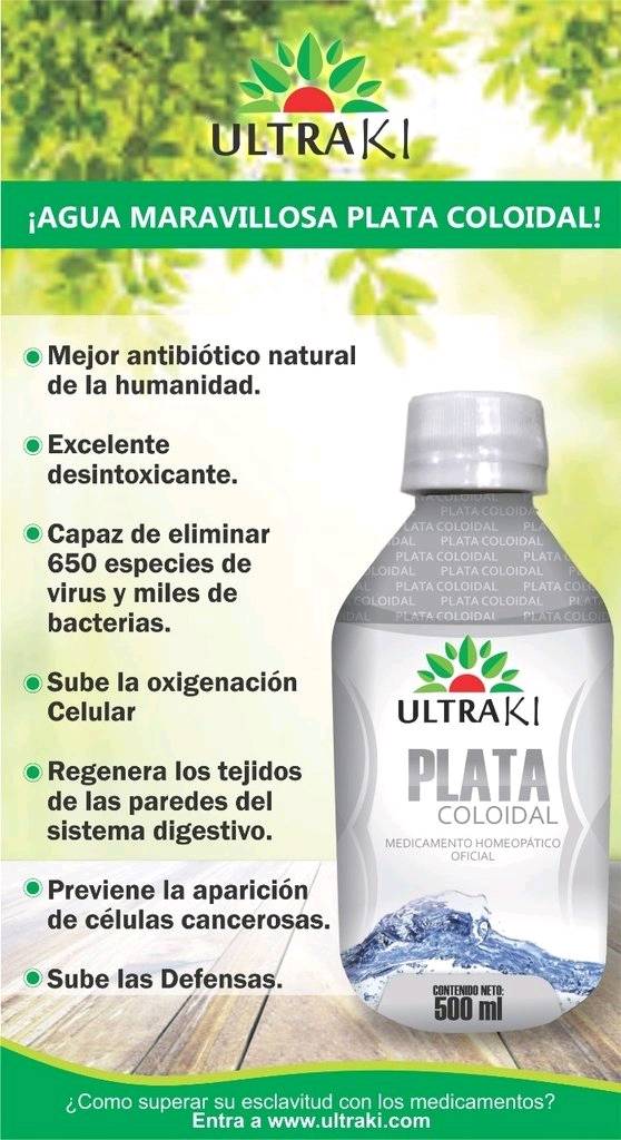 Plata coloidal ultraki 500 ml en neiva