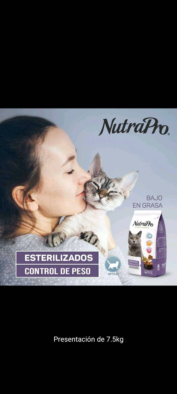 Nutrapro 7.5kg gatos esterilizados en Santo Domingo