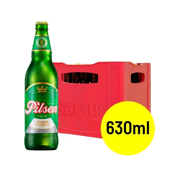 Cerveza Pilsen Caja x 12 Botellas de 630 ml en Lima