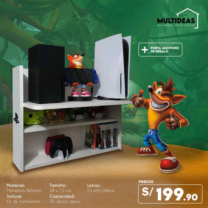 Repisa Multi consolas 1-2-3-4-5 en Lima