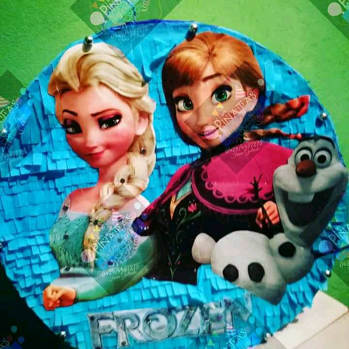 Piñata Frozen redonda en Valencia