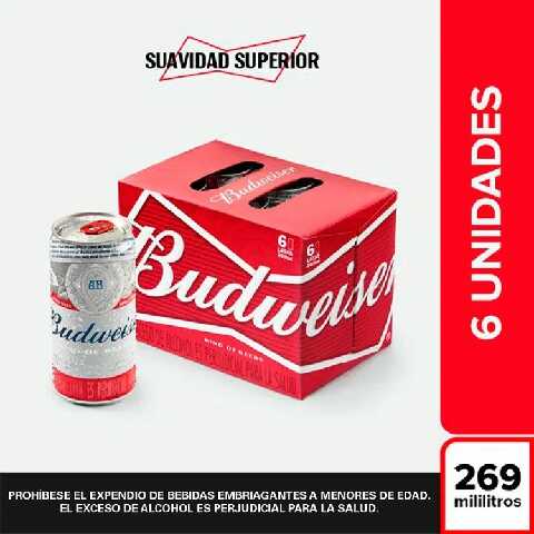 Budweiser six pack en Bogota