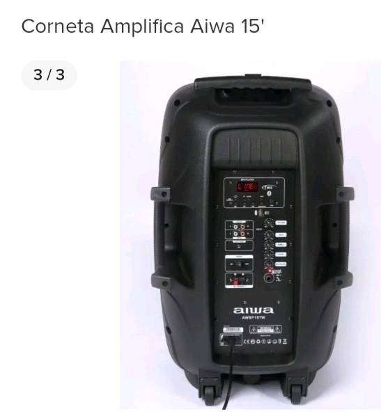 Corneta amplificada aiwa modelo AWSP15TW en Ciudad Bolívar