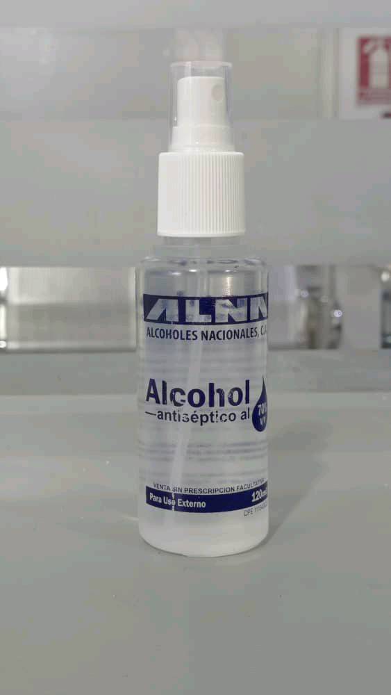 ALCOHOL ALNA C/ATOMIZADOR 120CCX72 en Chacao